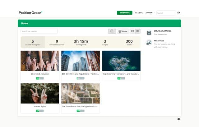 Accelerate ESG performance – Position Green